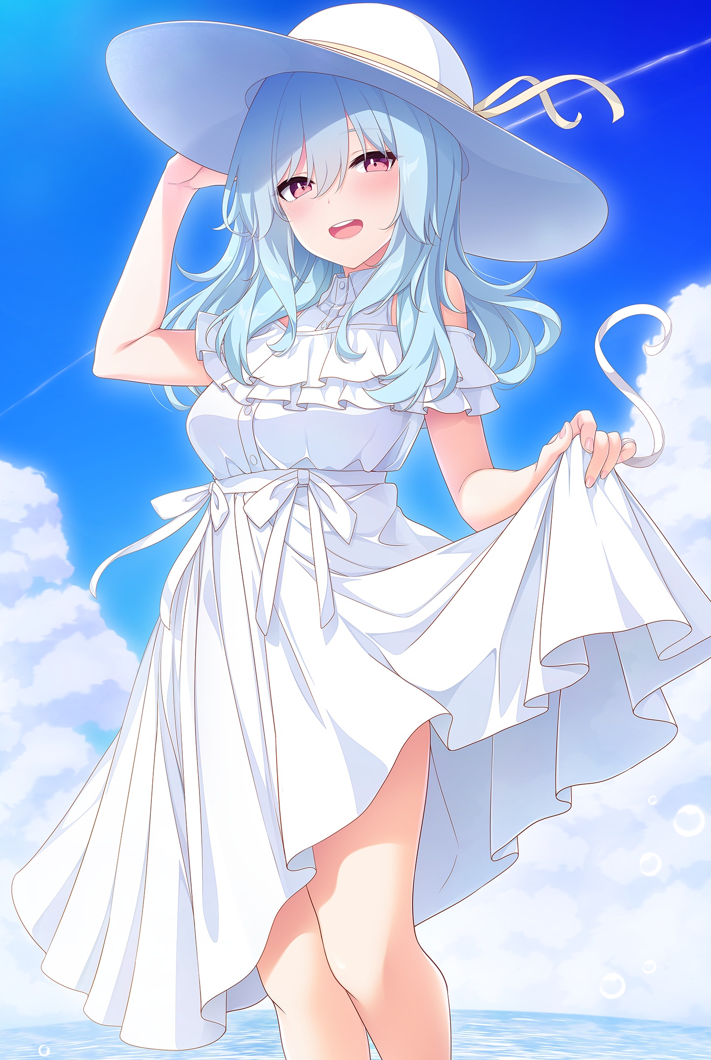 hook go-1 koi ni wa amae ga hitsuyou desu karakuchi hibana dress skirt lift summer dress ...